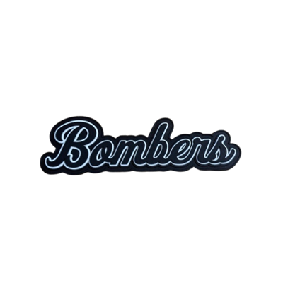 BFP 3D SCRIPT HELMET DECAL - BLACK