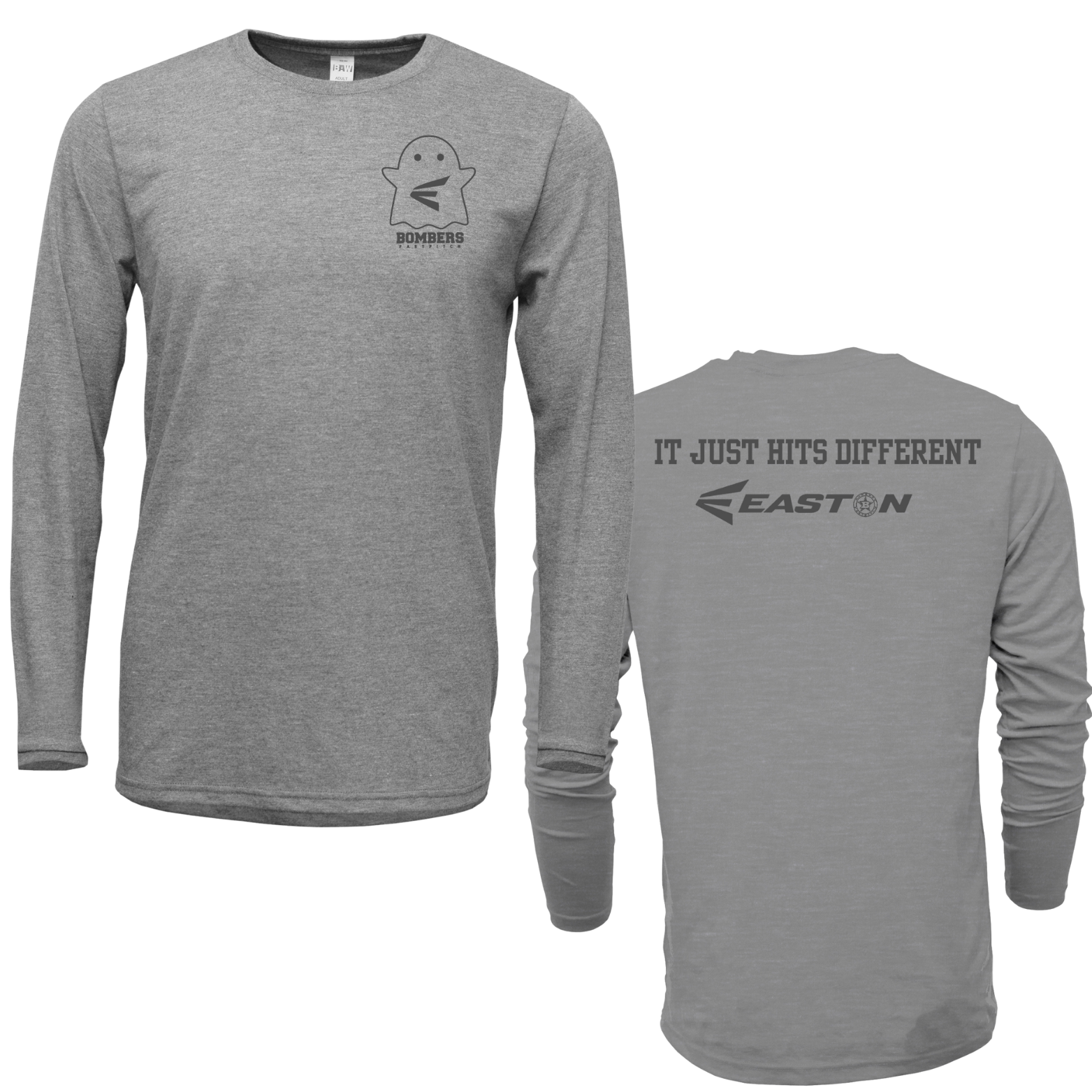 7 - BFP LONG SLEEVE POLY-BLEND - GHOST